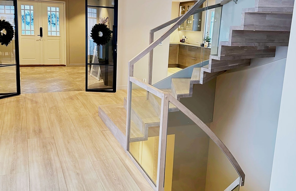 Trapper med glass - Trappespesialisten